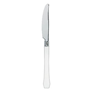 Amscan Classic Choice Premium Cutlery Knives, Pack of 20, White