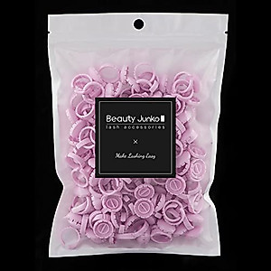 Lash Extensions Supplies,100PCS Glue Rings, Lash Glue Holder for Volume Lashes Fan, Lash Glue Ring Cup for Eyelash Extension Supplies, Supplies Lashes