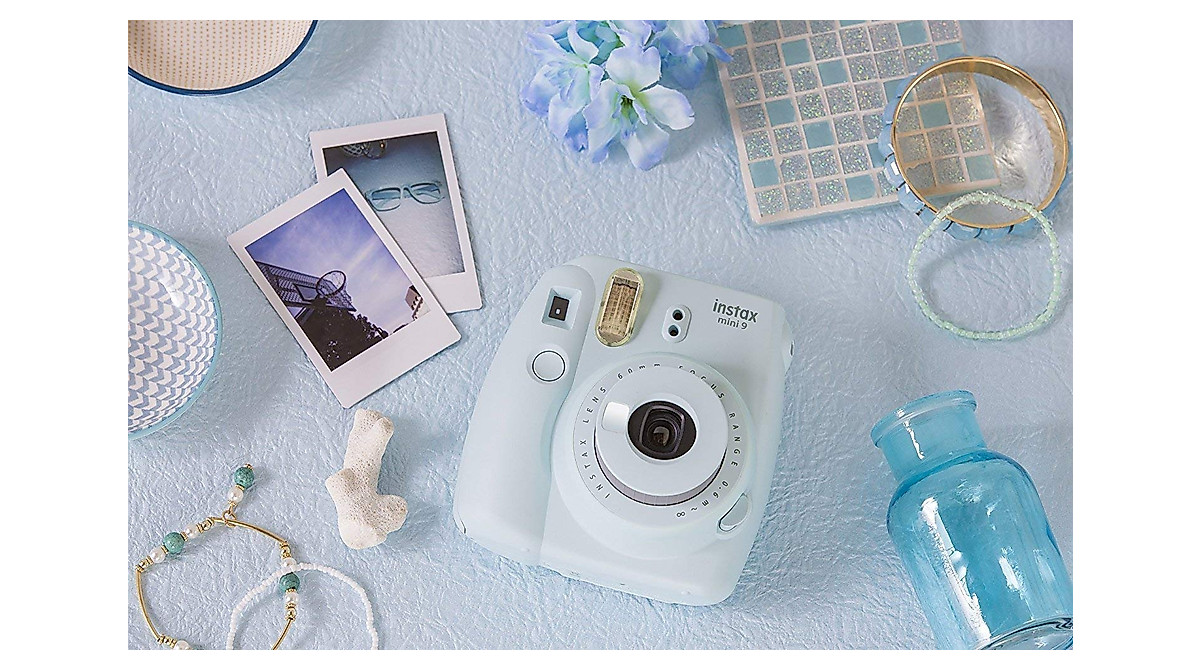 Fujifilm Instax Mini 9 Instant Camera (Ice Blue) with 2 x Instant Twin ...