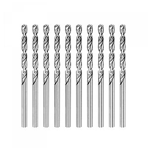 uxcell 10 Pcs 3.95mm HSS(High Speed Steel) W6542 Micro Drill Bits, Fully Ground Jobber 74mm Length Drill Bit for Mild Steel Copper Aluminum