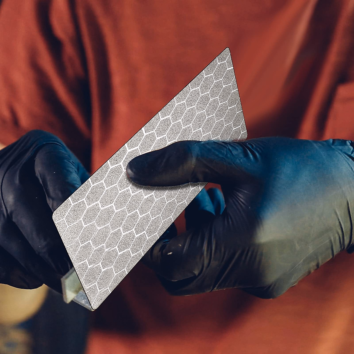 5 Pcs Diamond Sharpening Stone Honing Stone Diamond Stone Lapping Plate Diamond Sharpening Plate Fine Coarse Bench Stone for Kitchen Blade Chisel, 5.9 x 2.48 Inch(200, 400, 800,1000, 1200 Grit)