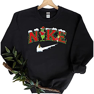 Grinch Christmas Snow Sweatshirt, Christmas Sweatshirt, Christmas Sweatshirt for Women, Christmas Grinch 2023 Sweatshirt