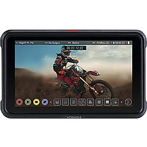 Atomos Ninja V 5" Touchscreen Recording Monitor 10bit HDR with 2X NP-F750 Batteries, Charger, 7" Magic Arm + Cleaning Cloth Bundle