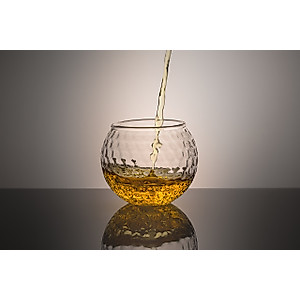 Golf Whiskey Glasses – Rocks Glass for Rum, Scotch, Wine Glasses - Bourbon Gifts - 10oz Cocktail, Lowball, Old Fashioned Glass (Set of 2) Dad Golf Gifts for Men and Women Golfers Who Like Whiskey