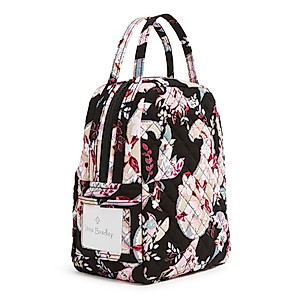 Vera Bradley Bunch Lunch Bag, Perennials Gray-Recycled Cotton
