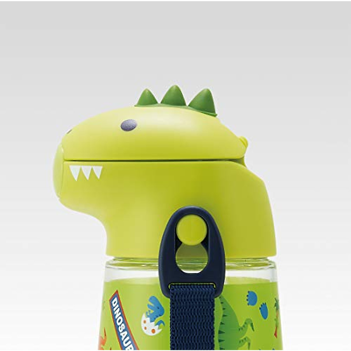 Skater PSHC4DK-A Dinosaurus Die-Cut Bottle with Straw, 14.2 fl oz (420 ml)