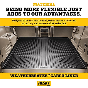 Husky Liners | Weatherbeater Series | Cargo Liner - Black | 28811 | Fits 2011-2015 Kia Sorento w/ 3rd Row Seats 1 Pcs