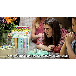 Birthday Candle Board, Birthday Candle Holder, Celebration Board - A Clean and Germ-Free Way to Celebrate with Birthday Candles, Red Orange