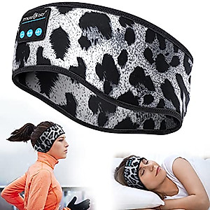 MUSICOZY Sleep Headphones Bluetooth Headband Sleeping Headphones Sleep Mask, Wireless Sleep Mask Earbuds for Side Sleepers Men Women Nap Air Travel Cool Tech Gadgets Unique Gifts Boys Girls 2 Packs