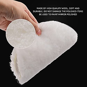 Buffing Polishing Pads, ZFE 7Pcs 5"(125mm) Waffle Foam Buffing Pads Polishing Pads Wool Pad Kit for 5Inch Backing Plate RO/DA/GA Car Polisher Boat Compounding, Polishing and Waxing