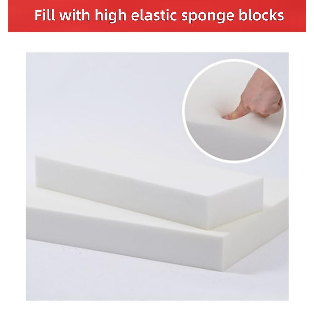 UNWAAT Outdoor Chair Cushions Set of 2,17"x 16" x 2" Comfortable and Wear-Resistant Furniture Cushions with Ties Anti Splash Water Chair Cushions for Courtyards Balconies Gardens,Etc (Red white)