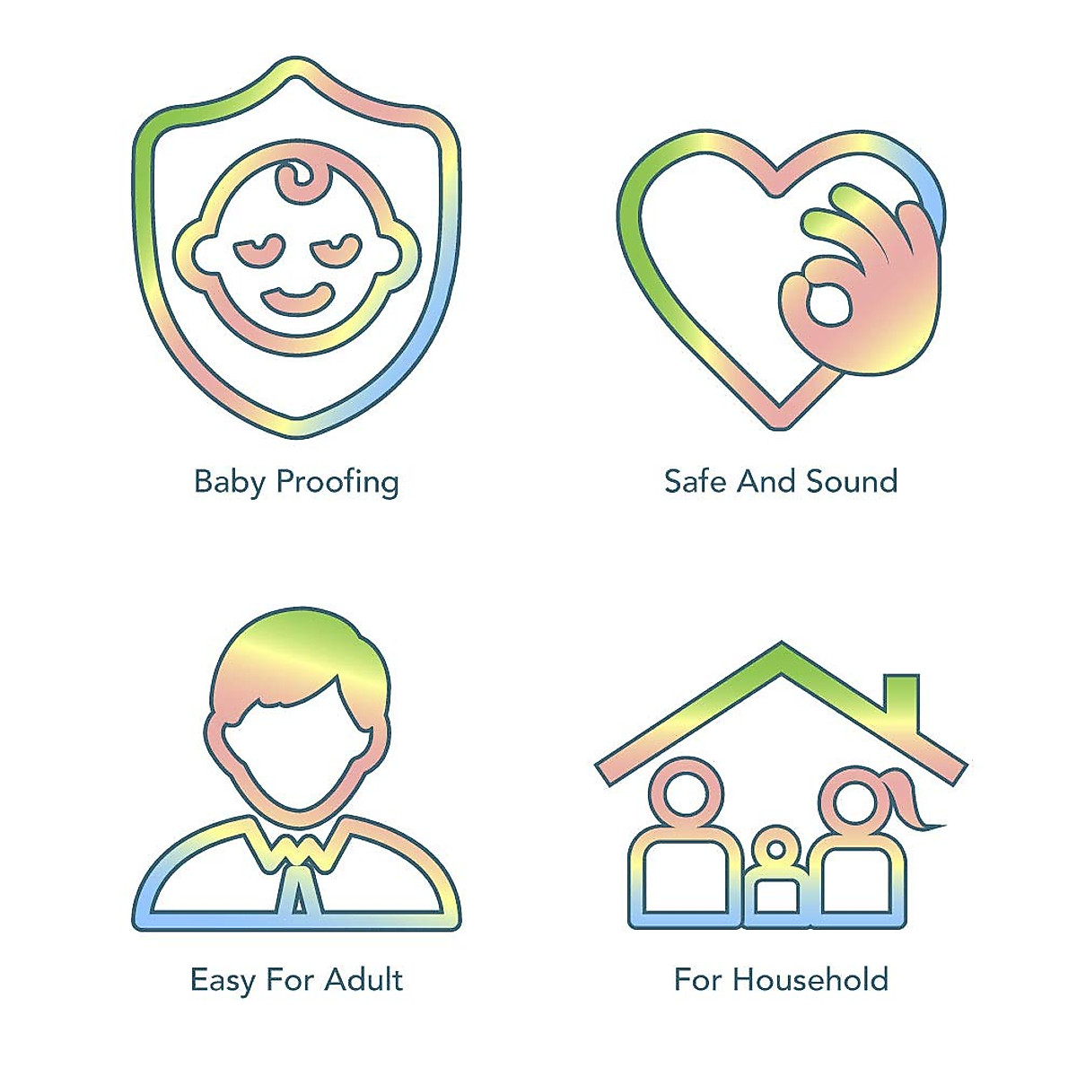 Heart of Tafiti Door Lever Safety Lock, Child Safety, Kids Toddler Proof 2 Pack