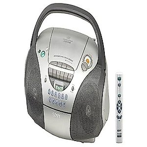 Sony CFD-S300 CD Radio Cassette Recorder Boombox (Silver)