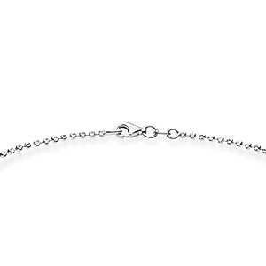 Miabella 925 Sterling Silver or 18Kt Yellow Gold Over Silver Diamond-Cut Infinity Beaded Ball Chain Anklet Ankle Bracelet for Women, Made in Italy (sterling silver, Length 10 Inches)