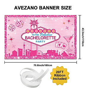 Avezano Las Vegas Bachelorette Backdrop Welcome Tofabulous Las Vegas Bachelorette Party Decorations Banner Pink Casino Casino Theme Prom Bachelorette Banner Supplies Props 70.8 x 43.3 Inch