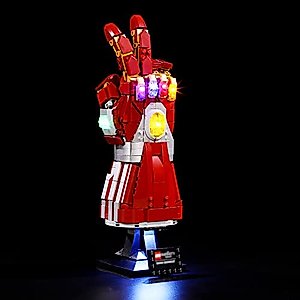 LIGHTAILING Light for Lego-76223 Nano Gauntlet - Led Lighting Kit Compatible with Lego Building Blocks Model - NOT Included The Model Set