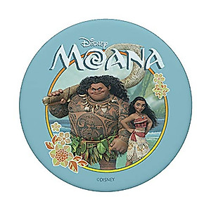 Disney Moana Maui And Moana Circle Portrait PopSockets PopGrip: Swappable Grip for Phones & Tablets