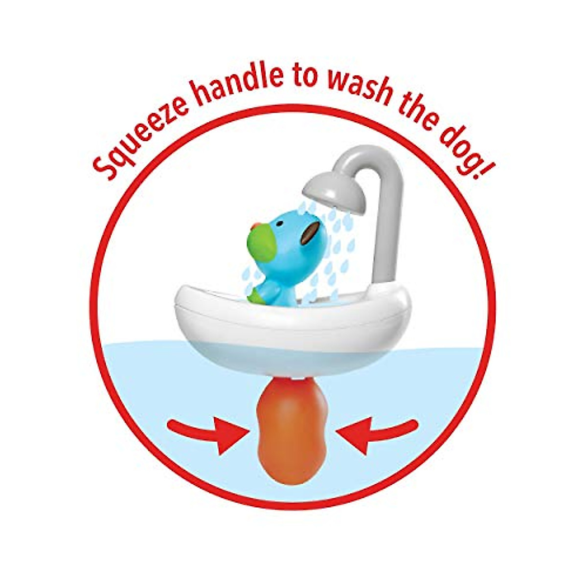 Skip Hop Baby Bath Toy, Zoo Squeeze & Shower Dog (Discontinued by Manufacturer)