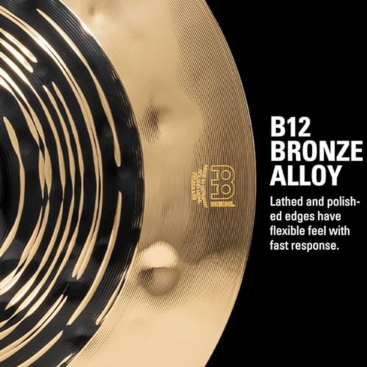 Meinl Cymbals Classics Custom Dual 15" Hihat Cymbal Pair for Drum Set, Dark/Brilliant — Made in Germany — B12 Bronze, 2-Year Warranty, (CC15DUH)