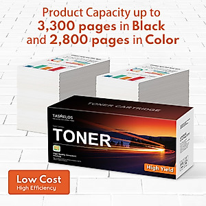 201X Toner Cartridge 4 Pack High-yield Black Cyan Yellow Magenta Replacement for 201X 201A Work with Color Pro M252n M252dw, Pro MFP M274n M277n M277dw M277c6 Series | CF400X CF401X CF402X CF403X