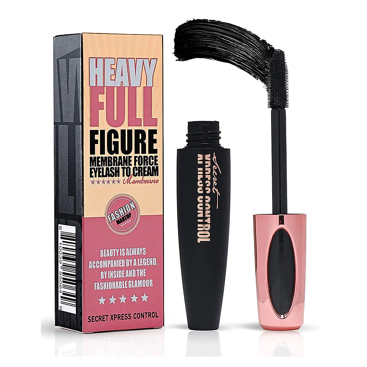 Secret Xpress Control 4D Silk Fiber Lash Mascara, Lengthening and Thick, Volume, Long Lasting, Smudge-Proof, All Day Full, Long, Thick, Smudge-Proof Eyelashes