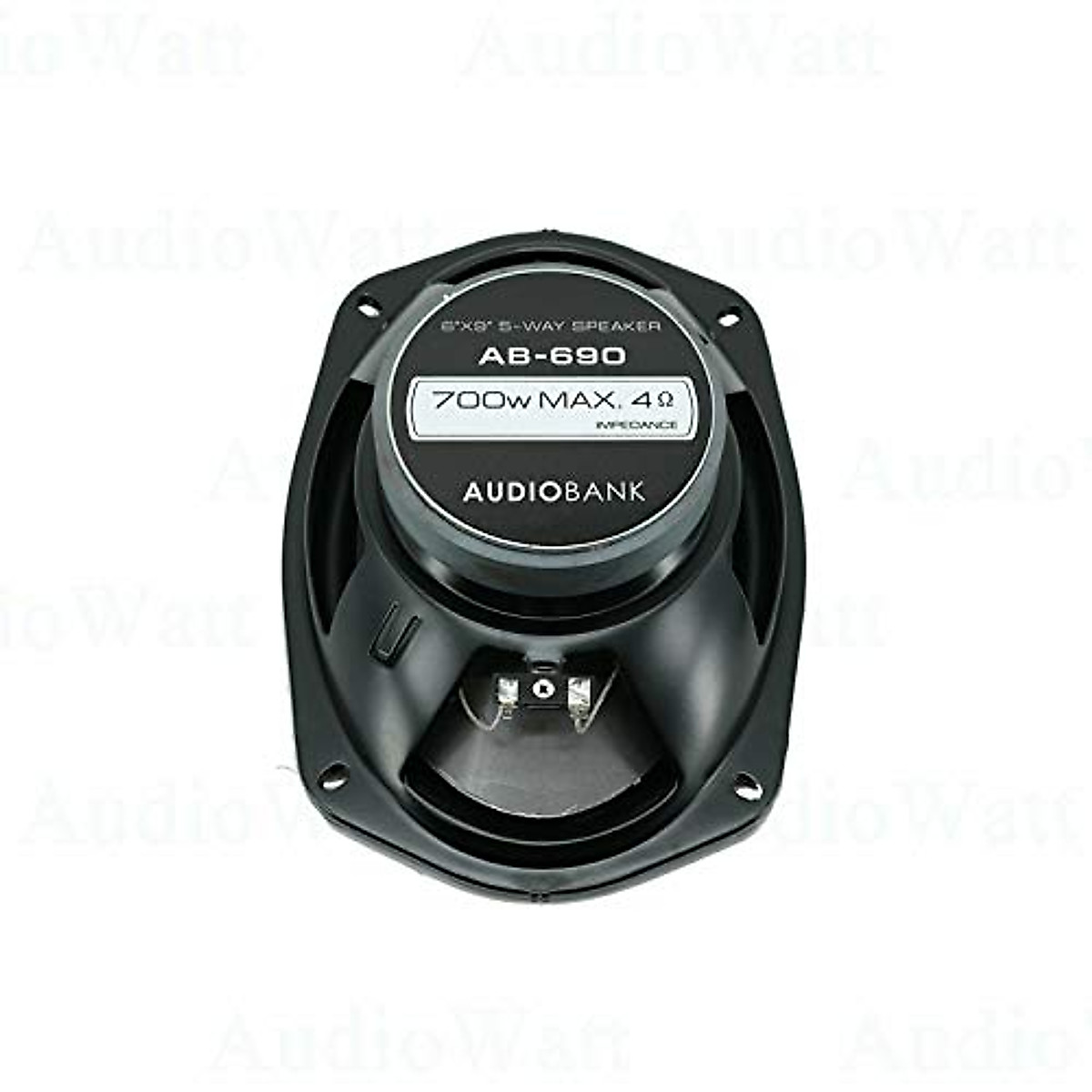 Audiobank 2X AB-690 6"x9" 1400 Total Power Handling Watts 5-Way Car Audio Stereo Coaxial Speakers Frequency Response: 45-20,000 Hz MidRange Injection Cone Woofer
