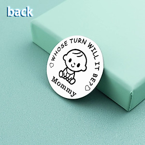 Decision Coin New Parents Gifts for Couples New Baby Gifts Mens Stocking Stuffers 2024 New Mom Gifts Funny Baby Gifts Pregnancy Gifts for Expecting Mom New Dad Gifts Mom to Be Gift Christmas Stocking Stuffers