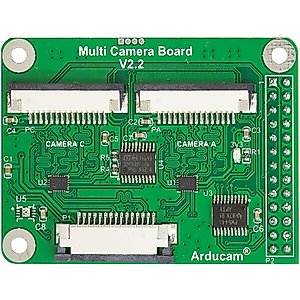 Arducam Multi Camera Adapter Module V2.2 for Raspberry Pi 4 B/3B+/3/2,