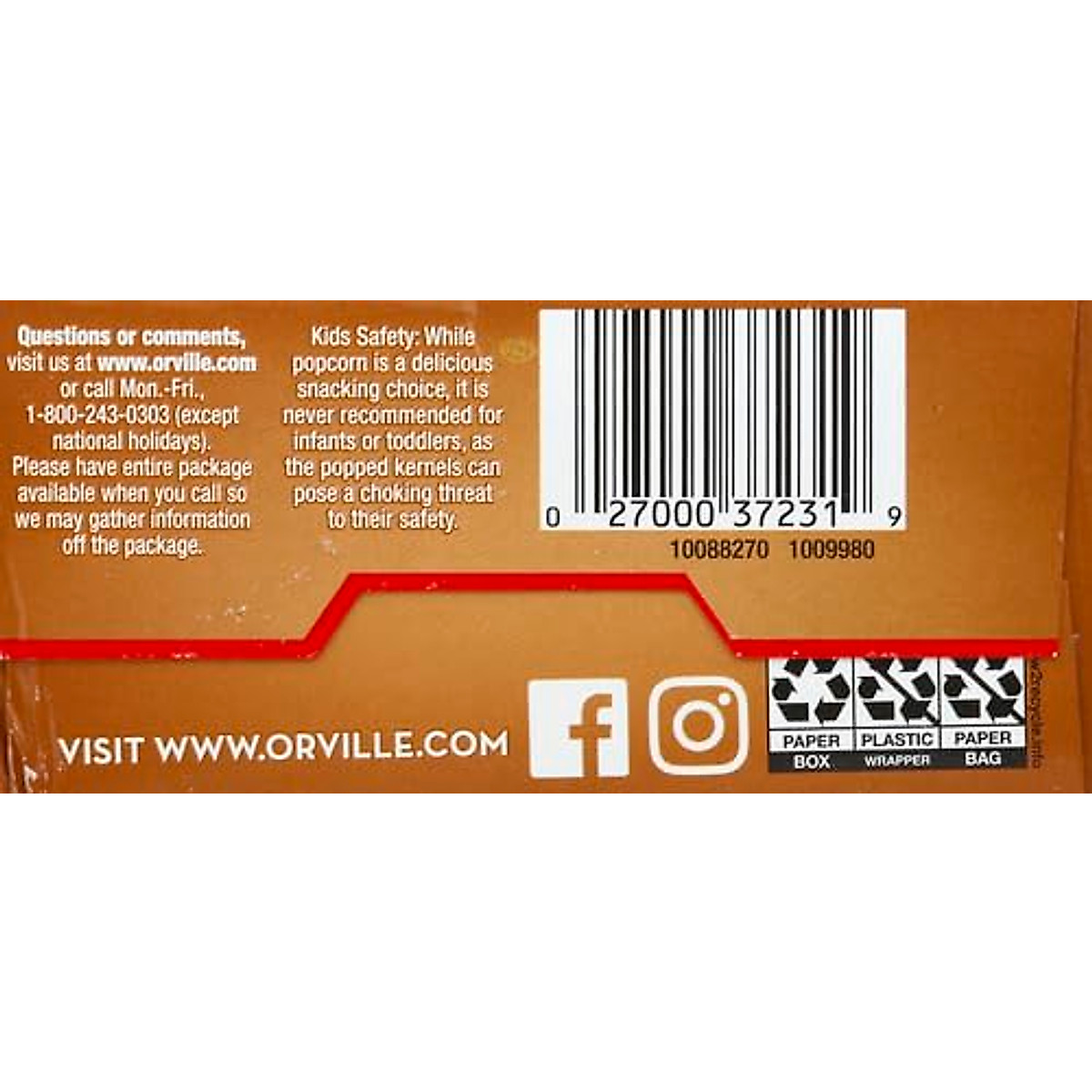 Orville Redenbacher's Naturals Microwave Popcorn, Classic Butter & Sea Salt Light Flavor, 2.69 oz., 3-Count