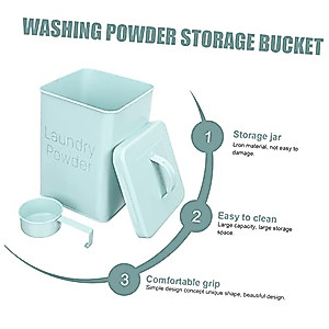 HEALLILY Laundry Baskets 1 Set Washing Storage Bucket Soap Dispensers Containers for Beads Soap Laundry Storage Jars with Lids Laundry Holder Fabric Softener Dispenser Flour Container