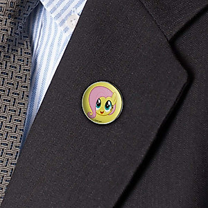 My Little Pony Fluttershy Face Metal 1.1" Tie Tack Hat Lapel Pin Pinback