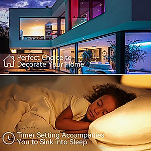 Led Strip Lights, 16.4ft Smart Lights with App Remote Control, RGB Color Changing Led Lights for Bedroom, Home, TV, Parties and Christmas Decoration