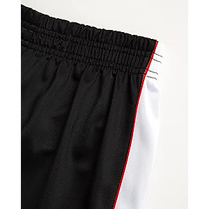 Quad Seven Boys' Tricot Jogger Set - 2 Piece Active Performance Zip-Up Tracksuit Set (Size: 4-18), Size 16-18, Black/White King