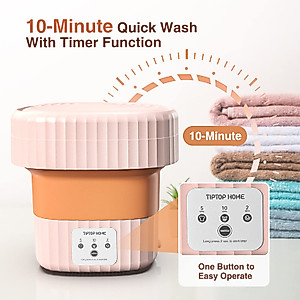 Portable Washing Machine, Mini Washing Machine Foldable Laundry Bucket,Portable Small Washer by for Socks Underwear or Small Items, Travel Business Trip or College Rooms