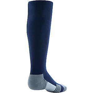 Under Armour Adult Team Over-The-Calf Socks, 1-Pair, Midnight Navy/Graphite/White, Medium