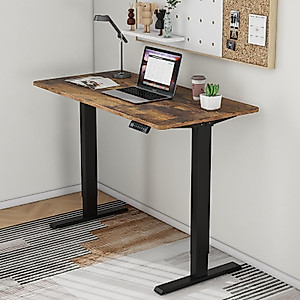 Win Up Time Standing Desk Frame, Electric Stand Up Desk Frame, Height Adjustable Electric Standing Desk Frame, Adjustable Height Desk Frame for Home & Office Table Black