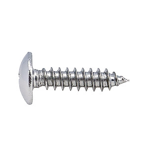 Sydien 100Pcs M5x20mm 304 Stainless Steel Round Phillips Head Wood Screws Self Tapping Screw Fasteners