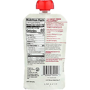 Earth's Best Organic Stage 2, Banana, Raspeberry & Brown Rice, 4.2 Ounce Pouch (Pack of 6)