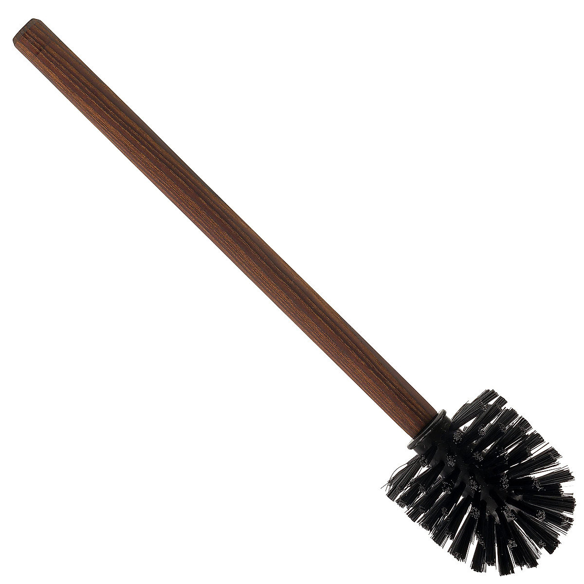 Redecker Toilet Brush and Replacement Head Set, Oiled Thermowood Handle, Nylon Bristles, Made in Germany