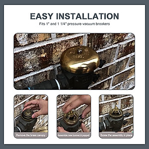 Thaekuns 905212 905-212 Bonnet Repair Kit for Febco 765 Pressure Vacuum Breakers and Backflow Preventers,1 Inch And 1 1/4 Inch