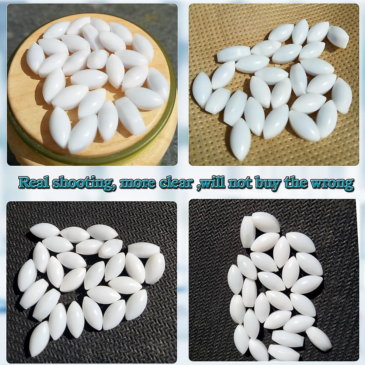 Magnetic Stirrer Stir Bar PTFE Magnetic Mixer Stir Bars (5X10mm, Olive Shape, 10pcs)