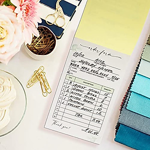 Beautiful Order Form Book for Small Businesses - Aesthetic and Easy to Use Receipt Pad - The Perfect Business Supplies That Helps You and Your Happy Clients to Stay Organized
