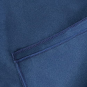 AmazonBasics Microfiber towel, Pack of 1, 70 X 140 cm, 1pc/set, black/blue