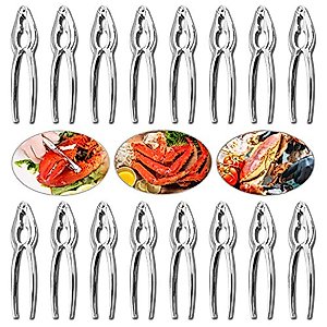 Crab Crackers and Tools, 16 Pieces Lobster Crackers Crab Crackers Sets Seafood Tools Set Nut Crackers Tools