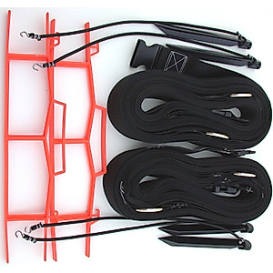 Home Court 2-Inch Non-Adjustable 30'x60' Full Court for Traditional Volleyball Courts 19NAS (Black)