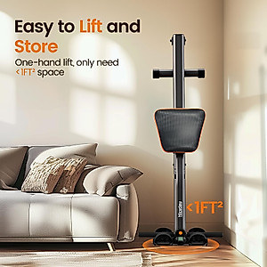 Niceday Rowing Machine, Hydraulic Rowing Machine for Home Use, Rower Machine Foldable with 16 Resistance, LCD Monitor & 300 LBS Weight Capacity