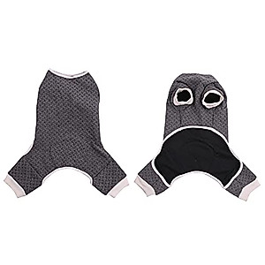 ASENKU Knitted Dog Pajamas Thermal Dog Onesie, Stretchy Jumpsuits Puppy Bodysuits for Small Dogs