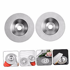 CHILDWEET 2pcs Grinding Blade Diamond Sharpener Stone Sharpening Wheel Diamond Sharpener Tool Electric Sharpener Diamond Sharpeners for Knives Kitchen Sharpen The