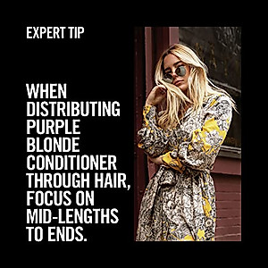 TRESemmé Pro Collection Purple Blonde Conditioner for Blonde and Silver Hair Hair Conditioner for Brilliant Color 20 oz