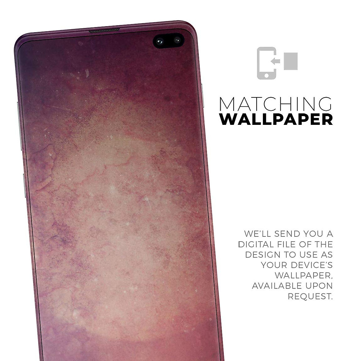 DesignSkinz Abstract Fire & Ice V20 Protective Vinyl Decal Wrap Skin Cover Compatible with The Samsung Galaxy S20 (Screen Trim & Back Glass Skin)